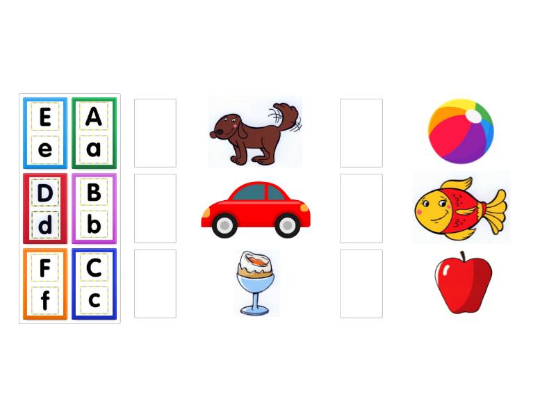 FH1. Alphabet. (a-f) review - Match up