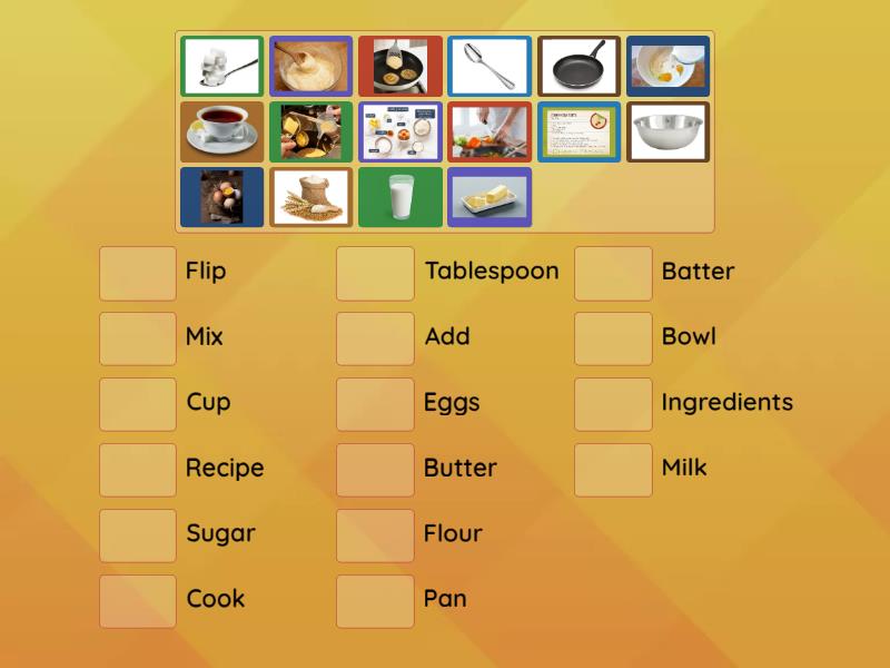 Pancake recipe - Match up