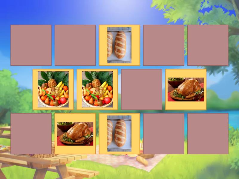 FOODS - Matching pairs