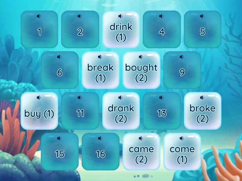 Matching Irregular verbs Round Up 2 - Matching pairs