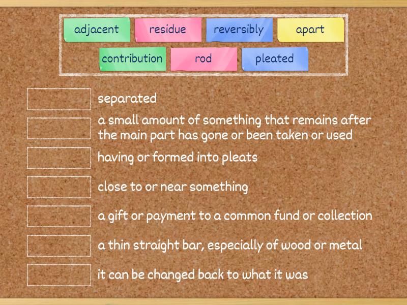 Arina 10 new words - Match up