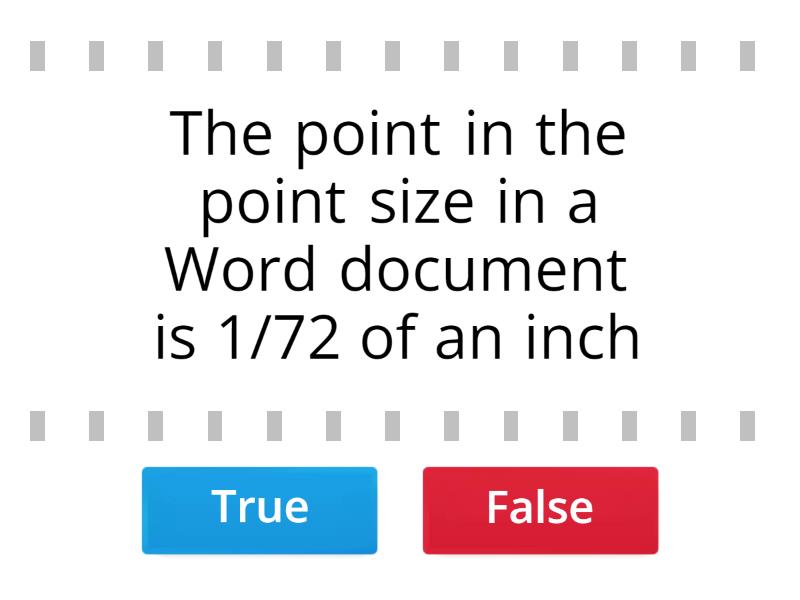 Chapter-4 Formatting Features - True or false