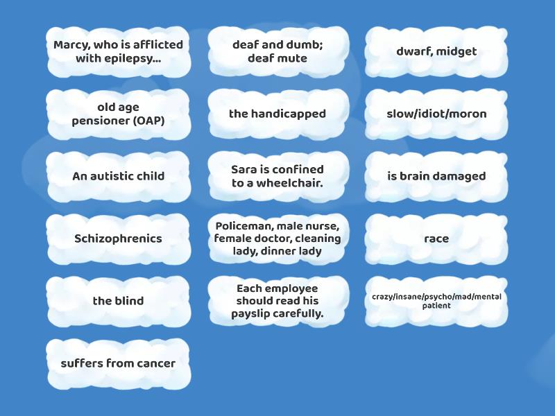 Inclusive language Examples - Flip tiles