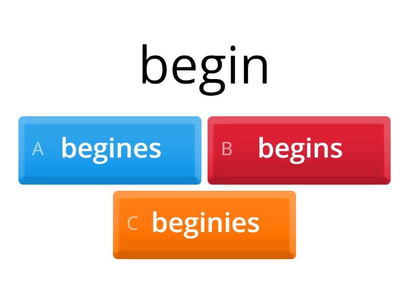 Simple Present (Verbs conjugation 3rd person) - Quiz