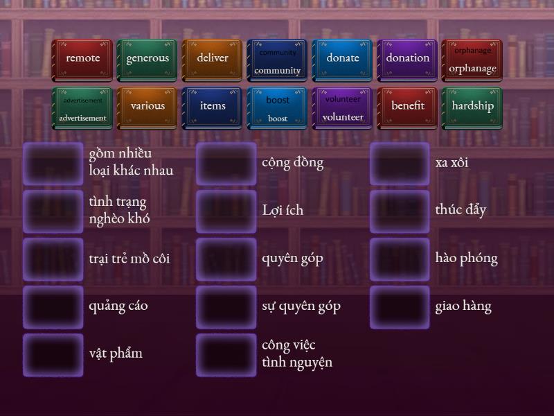 GRADE 10 - UNIT 4 - VOCABULARY - Match up