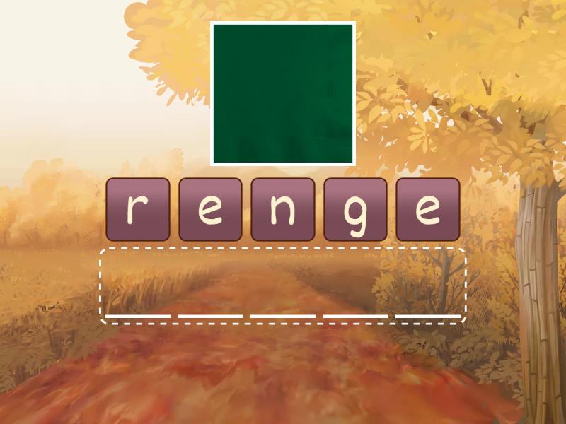 Colours - Anagram
