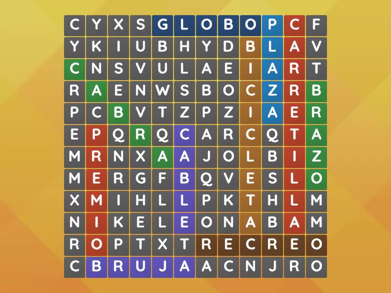 SOPA DE LETRAS SUSTANTIVOS COMUNES - Wordsearch