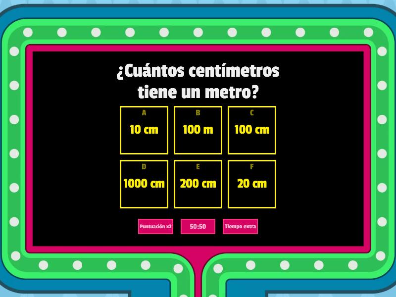 MEDIDAS DE LONGITUD - Concurso de preguntas