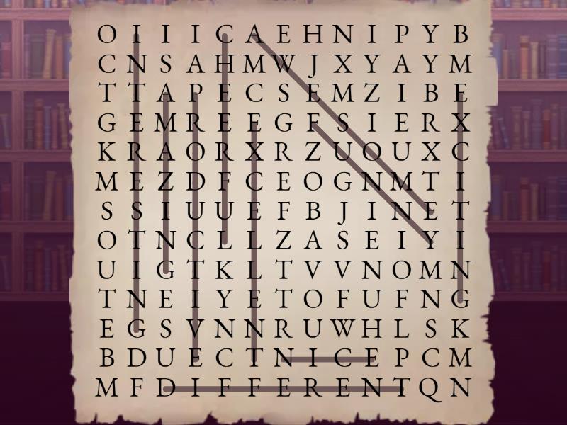 What does your english year look like? - Wordsearch