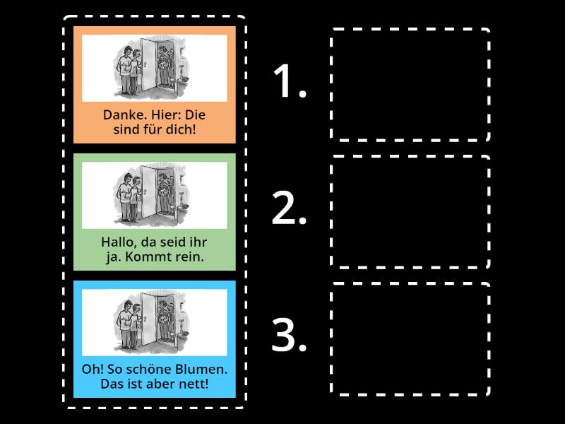 Schritte 3, Lektion 3, C3; Teil 1 - Die richtige Reihenfolge