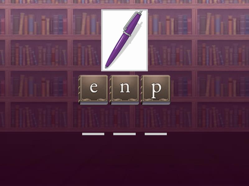 Junior 1: - School objects - Anagram