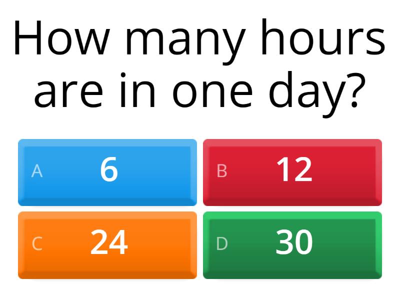 Year 2- Week 24- Level Up- All About a Day - Quiz