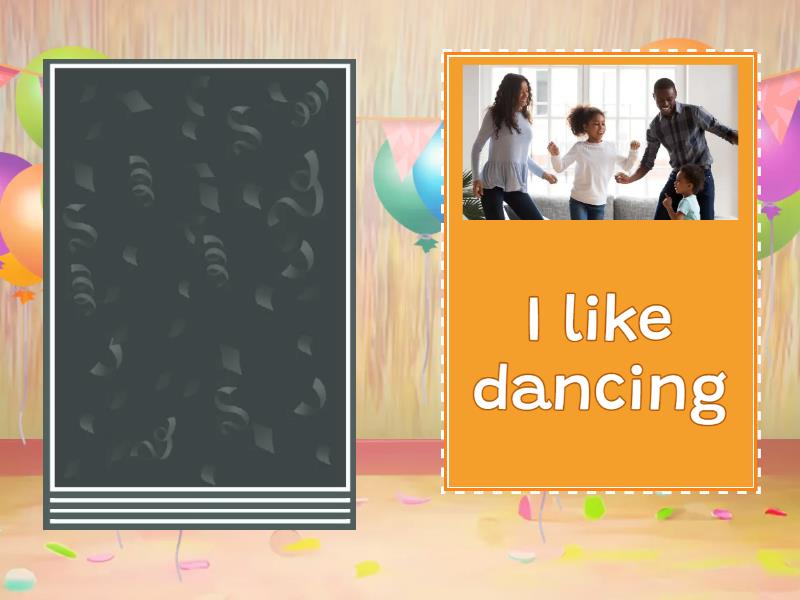 I like Worksheet A - Speaking cards