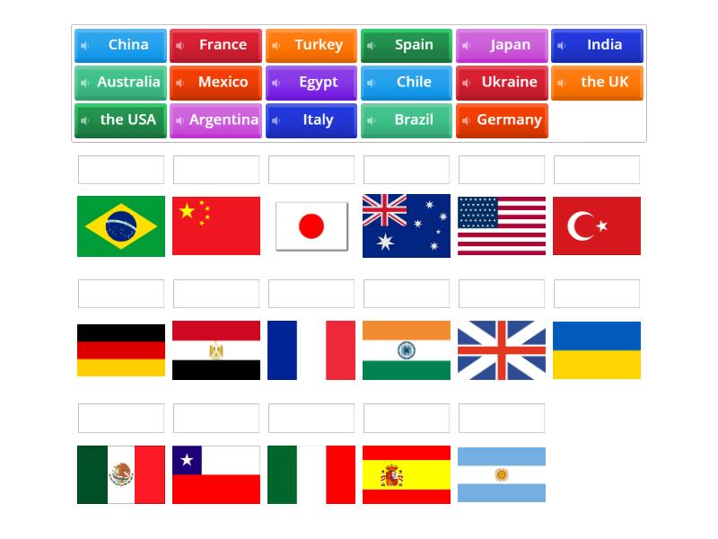 Super minds 3 Unit 8 Countries and flags_2 - Match up