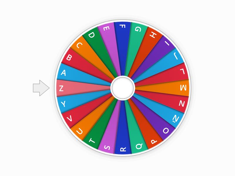 Letras - Random wheel