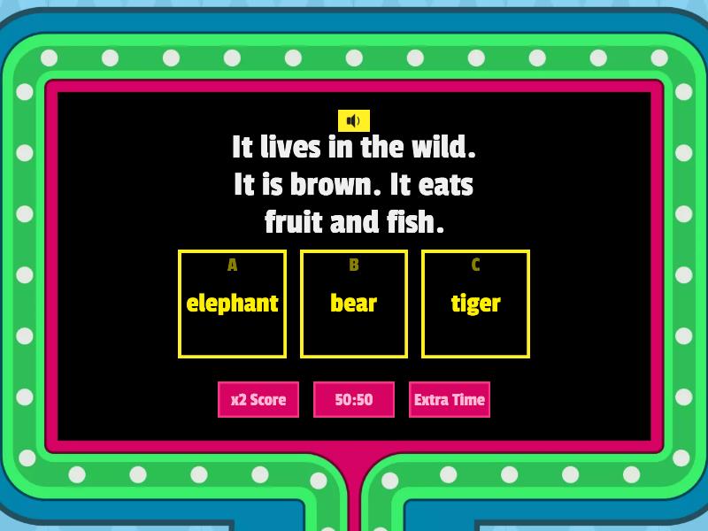 Power Up 1 Unit 6 Before the test - Gameshow quiz