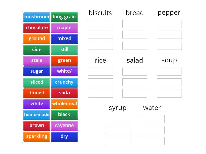 Focus 3 WORD STORE 4C | Collocations - Group sort