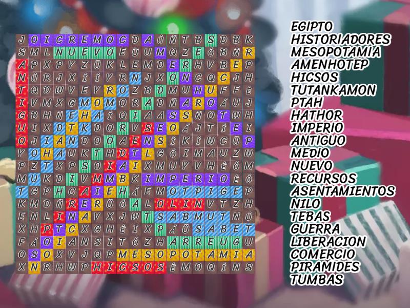 Egipto - Sopa de letras