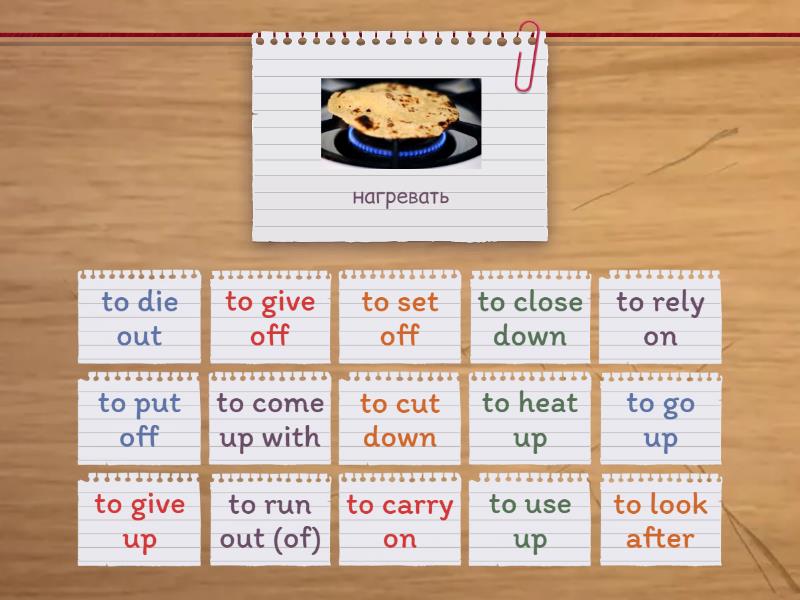 Solutions Pre Int 4E Phrasal Verbs (+ translation) - Find the match