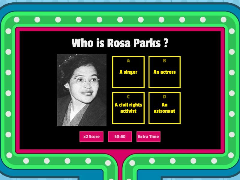 Rosa Parks - Gameshow quiz