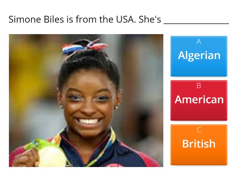 COUNTRIES AND NATIONALITIES - OLYMPIC ATHLETES - Quiz