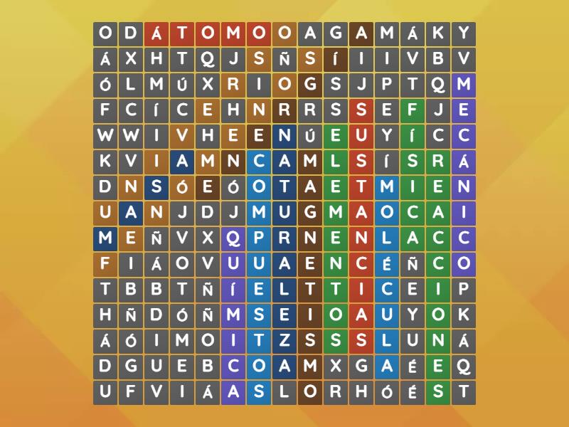 Quimica - Fisica - Sopa de letras