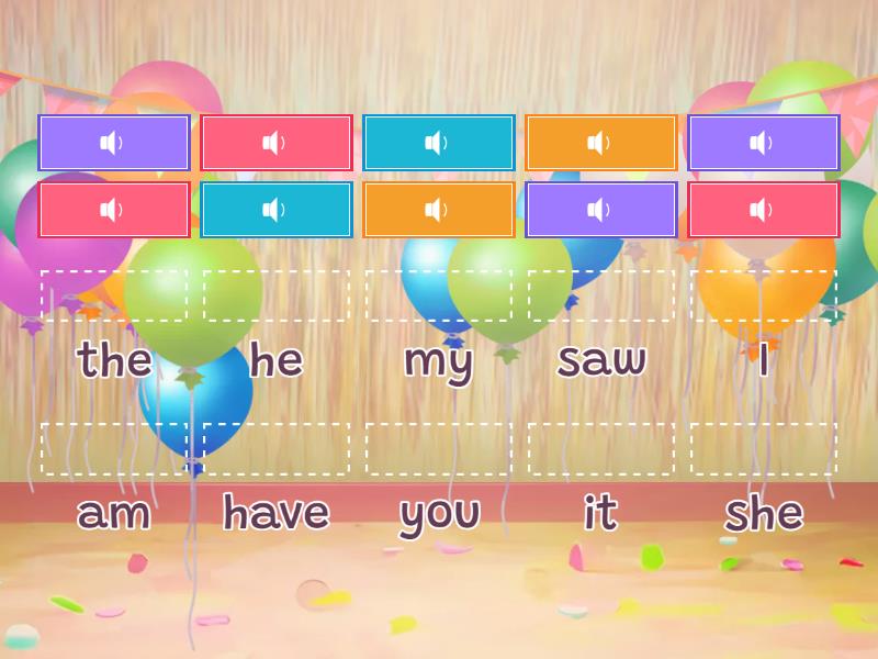 Sight Words - Match up