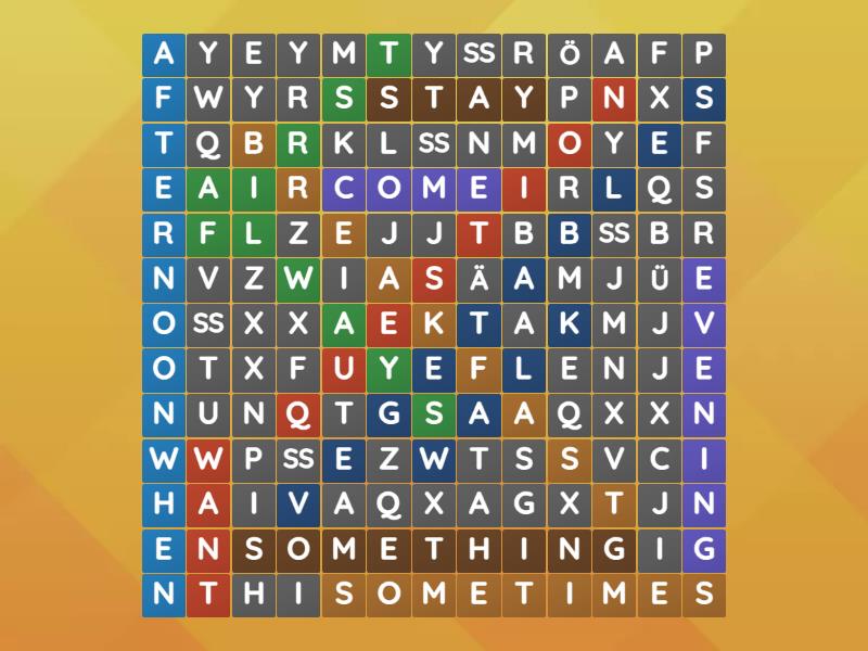 Lighthouse 1, Unit 3 - Wordsearch