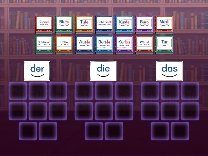 der - die - das ? - Group sort