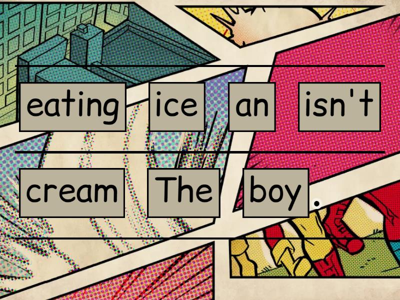 Practice 5B "Present Continuous" - Unjumble