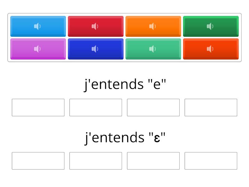 j'entends 3 - Group sort