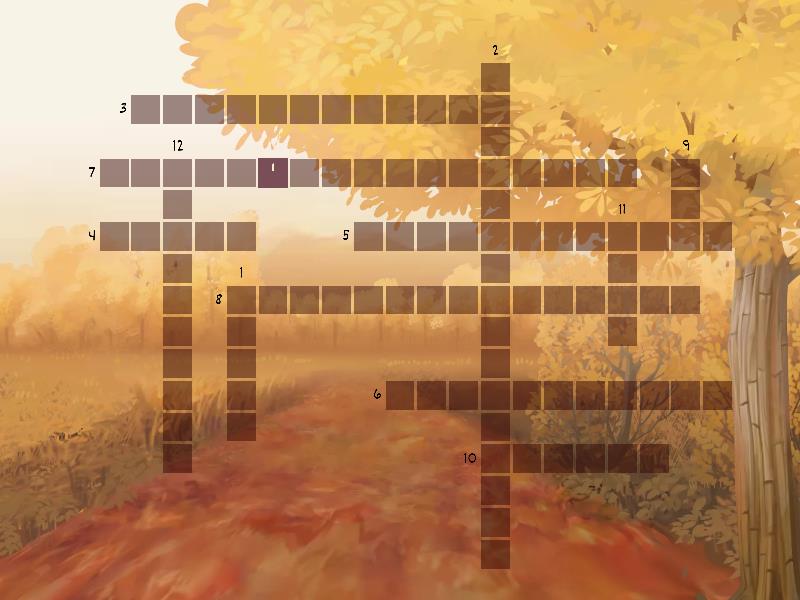 Les lieux de la ville et de sorties - Mots croisés