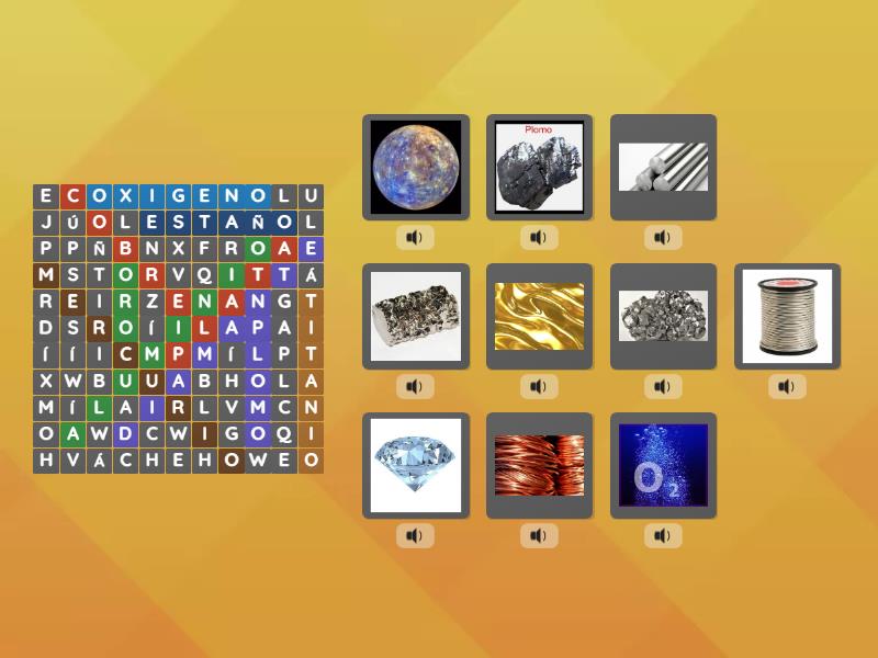 SOPA DE LETRA ENCUENTRA LOS ELEMENTOS - Wordsearch