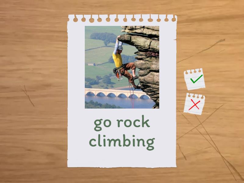 Outdoor Activities - Flash cards