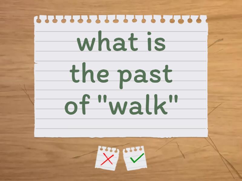 Past Simple Flash Cards