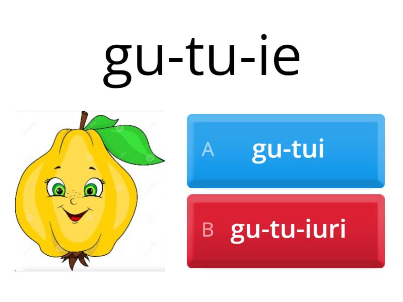 Sunetul și litera g, G - Eu spun una, tu spui multe! - Quiz