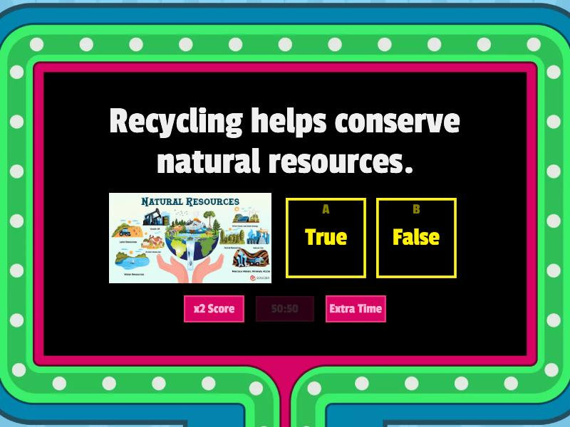 Sharing the Planet - Recycling and the 3 R's - Gameshow quiz