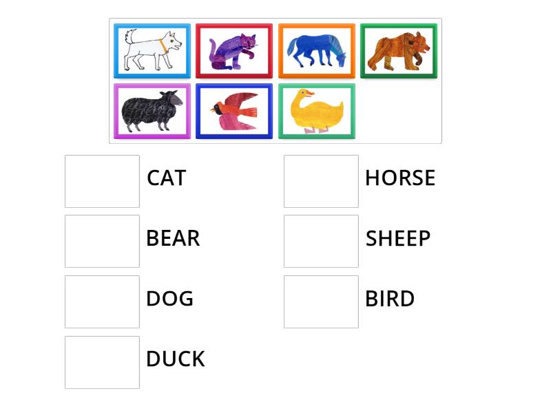 brown bear - Match up