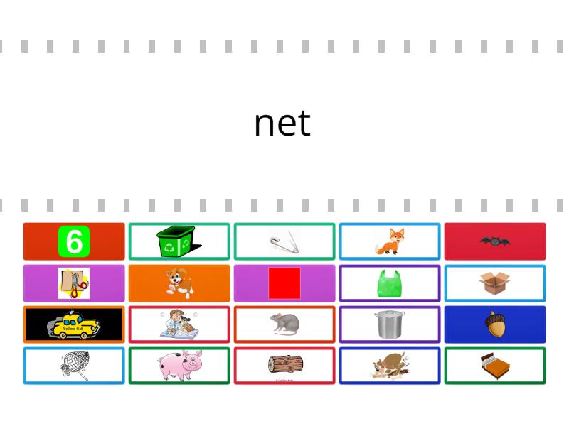 CVC words - read and match - Cada oveja con su pareja