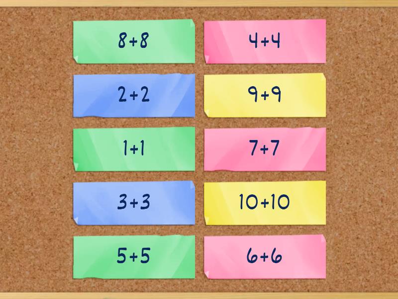 Les doubles - Flip tiles