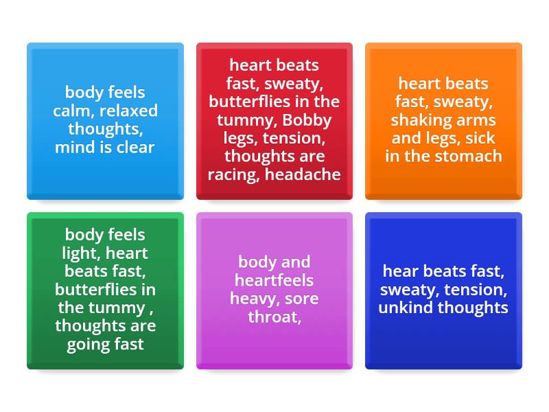 Matching sensations to the emotions - Flip tiles