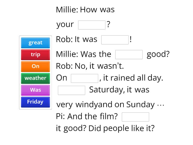 gg3 3.3 text - Complete the sentence