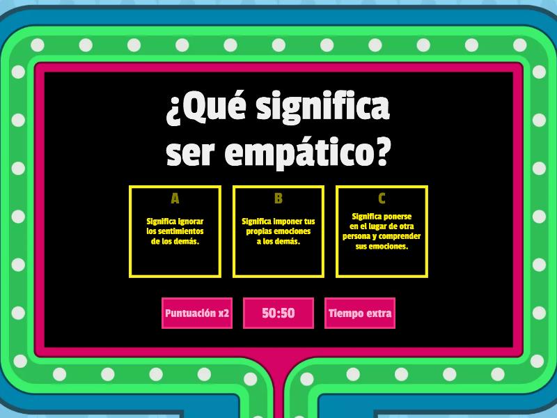 La forma de relacionarnos - Gameshow quiz