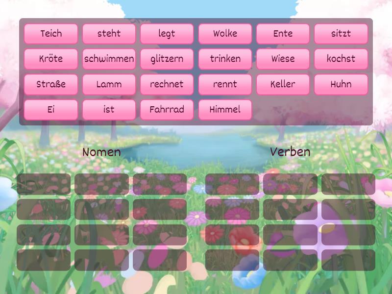 Verben oder Nomen - Group sort