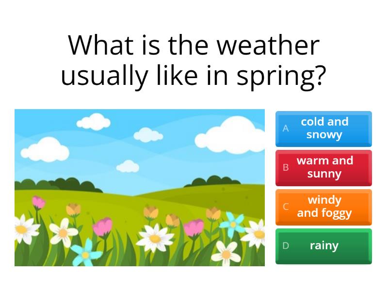 seasons and weather - Quiz
