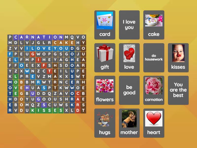 Mother's Day HHH - Wordsearch