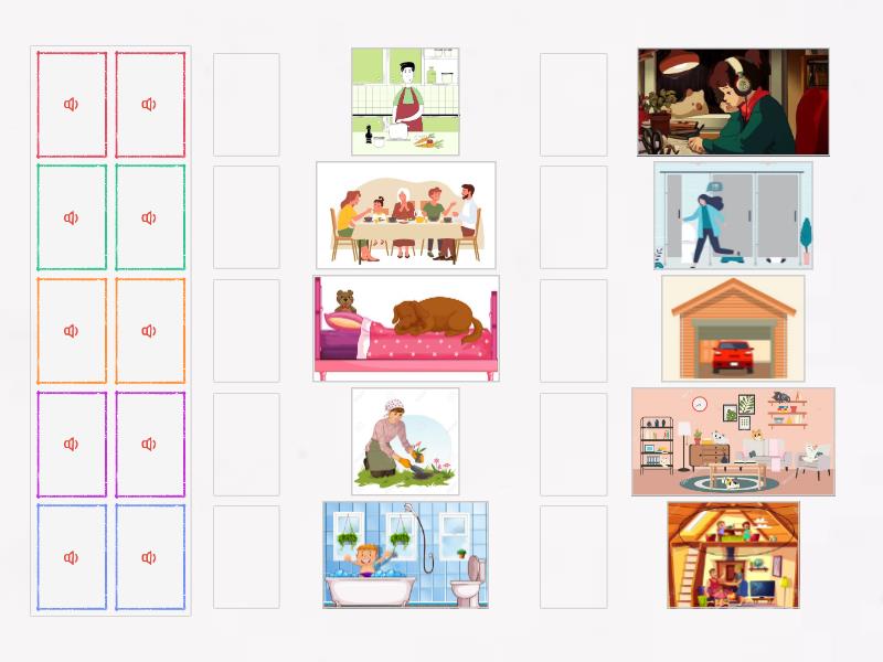 Parts of the house (listening + picture) - Associação
