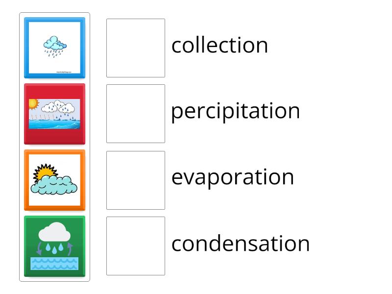 water cycle activity - Match up