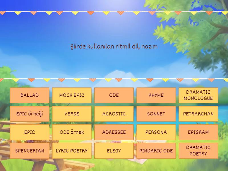 POETRY 1 - Find the match