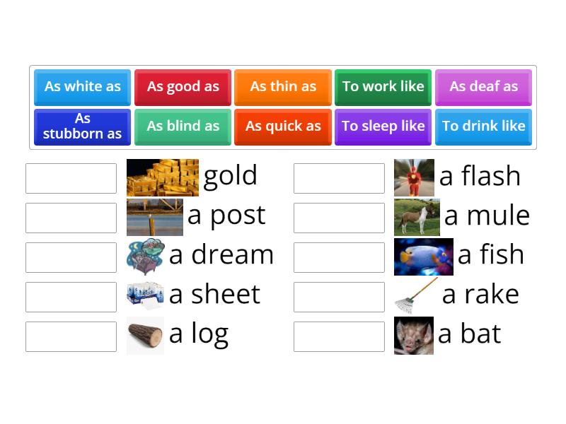 EF C1 Unit 8 Similes - Match up